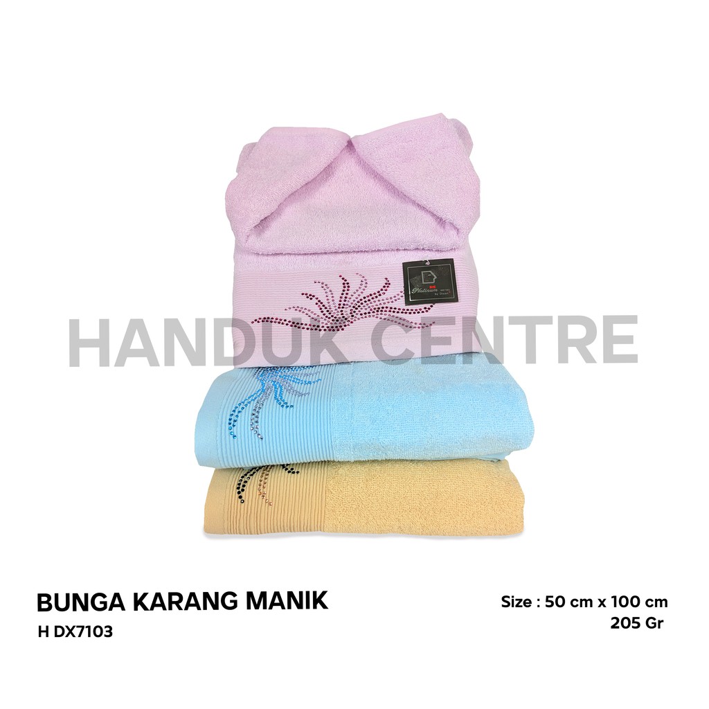 Jual [ Handuk Centre ] Handuk Mandi 50x100cm Motif Bunga Karang Manik ...