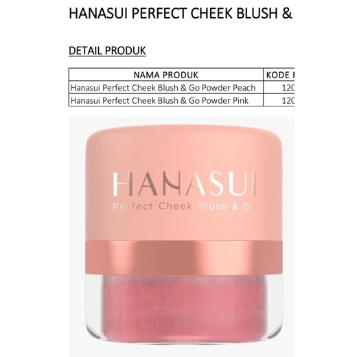 Jual hanasui Blush On Perfect Cheek | Shopee Indonesia
