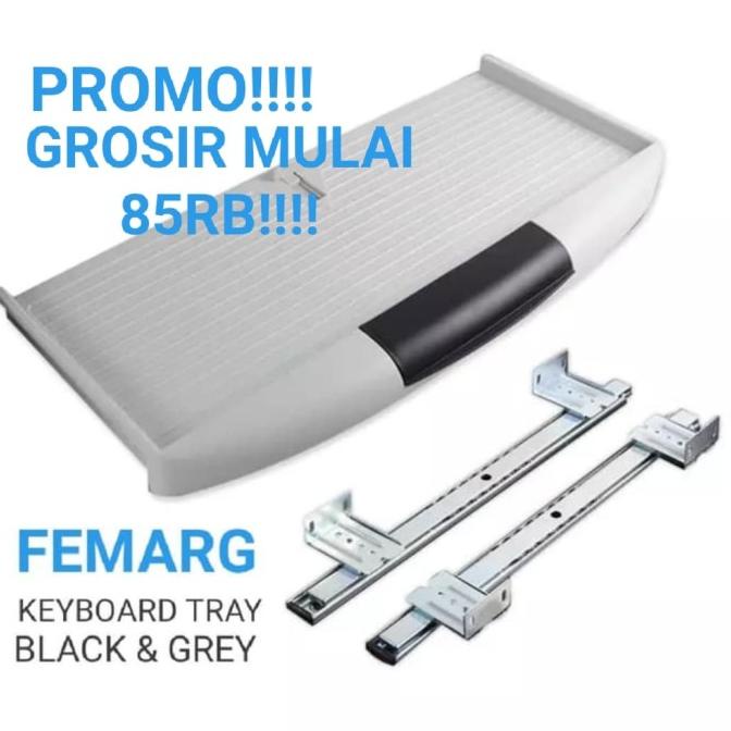 Jual Femarg Keyboard Tray Rel Laci Tempat Tatakan Keyboard Meja ...