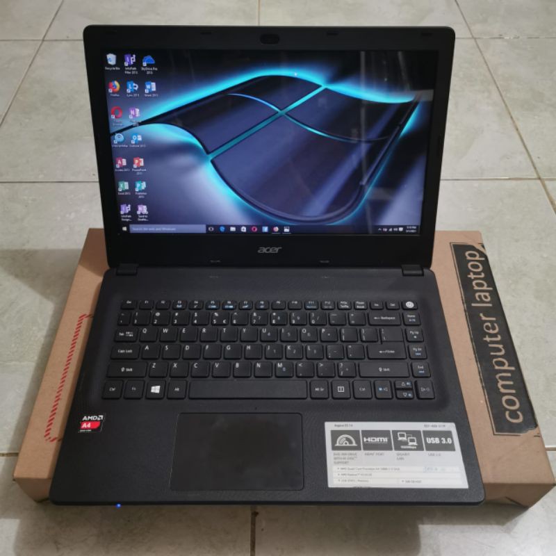 Jual Laptop Acer Aspire ES 14 Amd A4 - 5000 Ram 4Gb Hdd 500Gb Amd ...