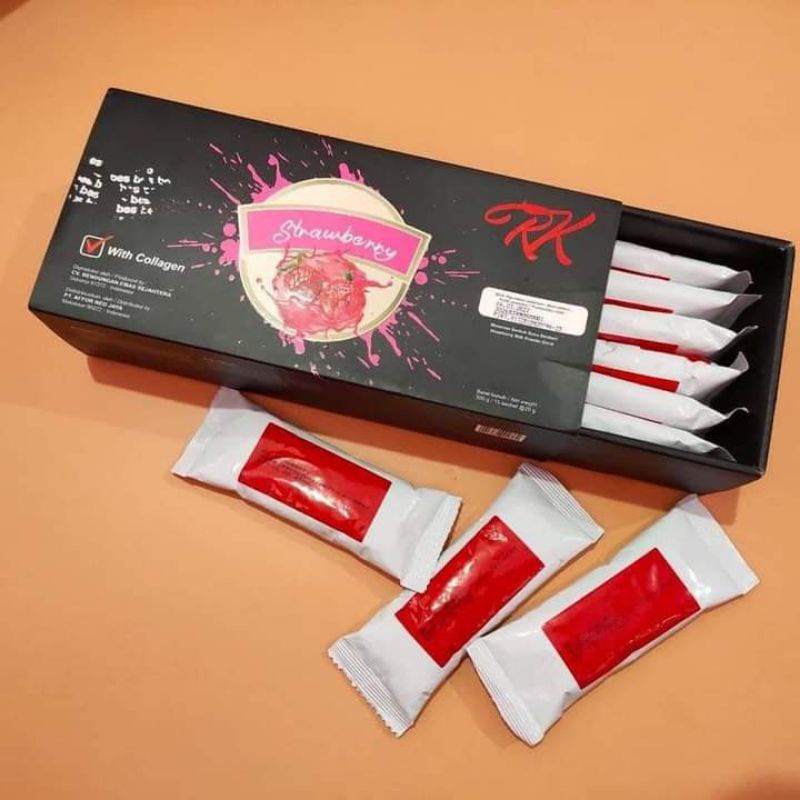 Jual RK VITAMIN COLLAGEN SUSU STRAWBERRY ISI 15 SACHET (BOX) | Shopee ...