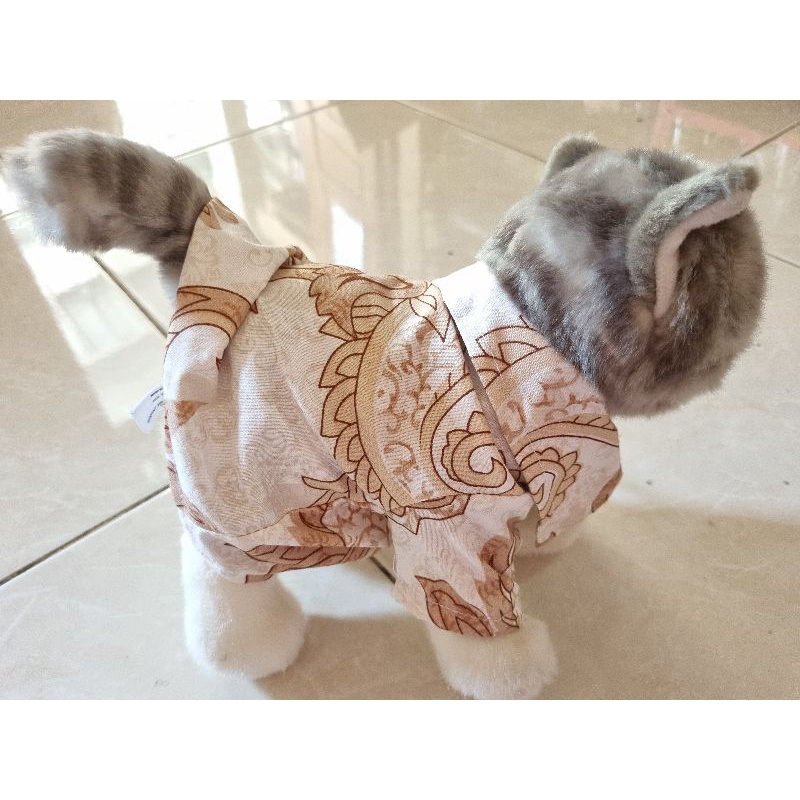 Jual BAJU BATIK KUCING UNIVERSAL JANTAN BETINA | Shopee Indonesia