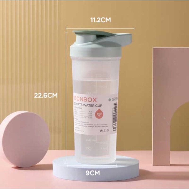 Jual MINISO ORIGINAL - Shaker Flimty - Botol Air Minum Kaca Glass Water ...