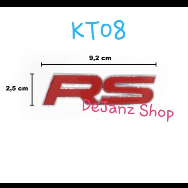 Jual Emblem Stiker Logo Sticker Lambang Tempelan Tulisan RS | Shopee ...