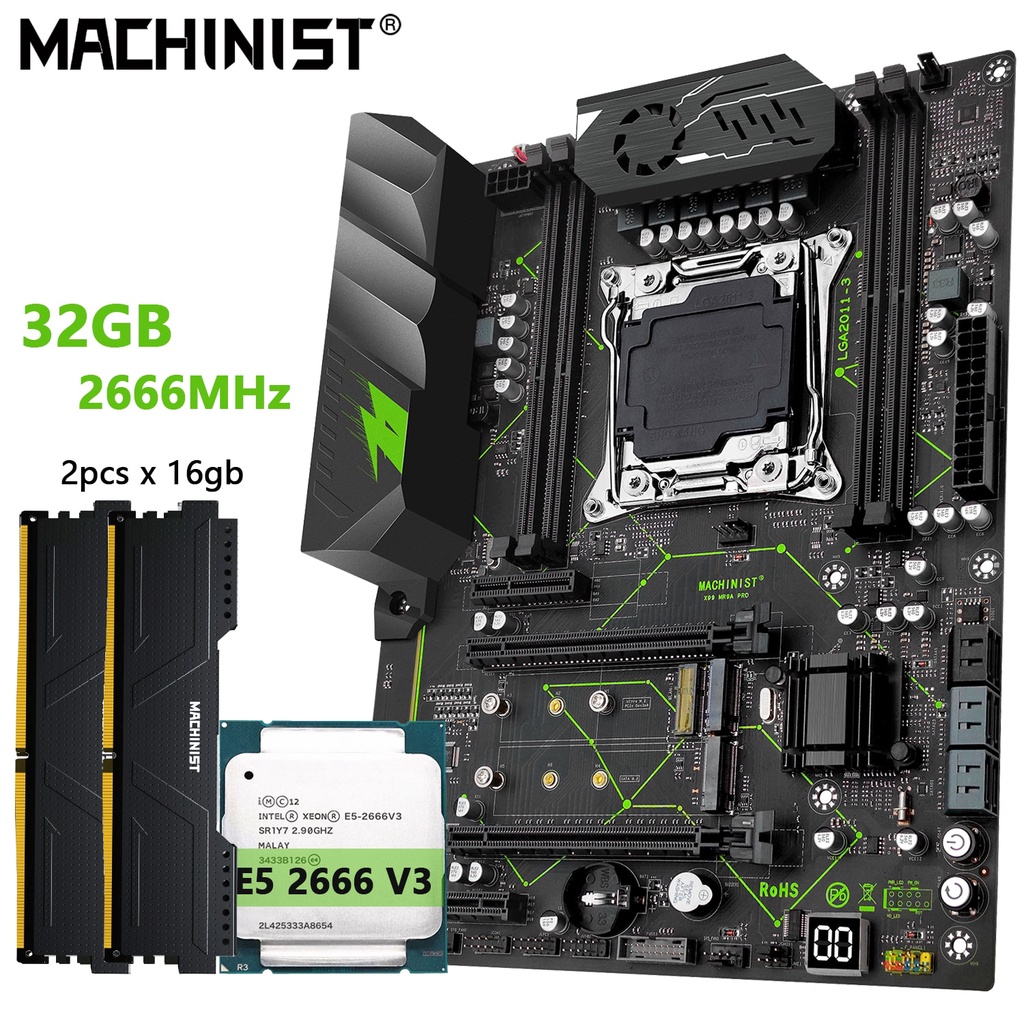 Jual Preorder Machinist X99 Mr9a Pro Motherboard Combo Set Kit With