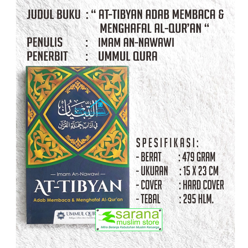 Jual Buku At-Tibyan Adab Membaca Dan Menghafal Al-qur'an | Shopee Indonesia