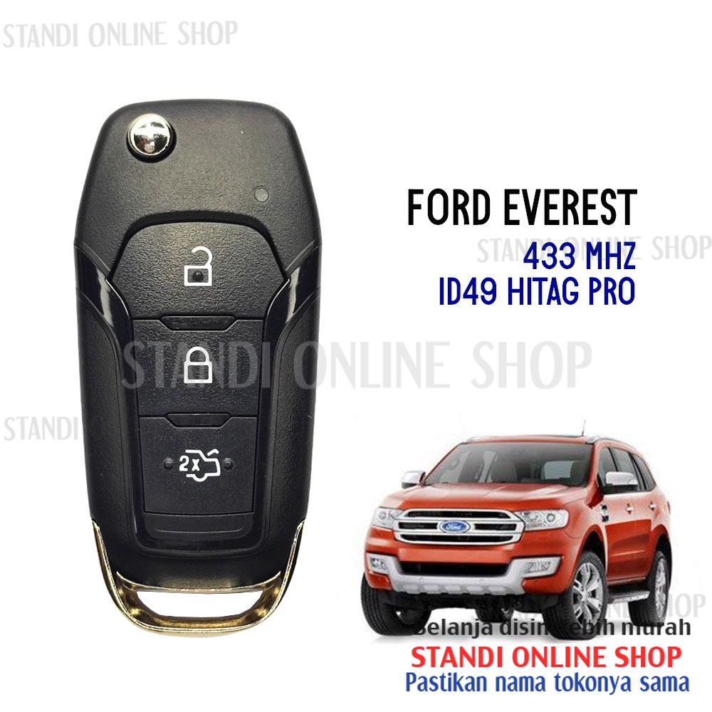 Jual Remote Set Lengkap Komplit Kunci Lipat Ford Everest | Shopee Indonesia