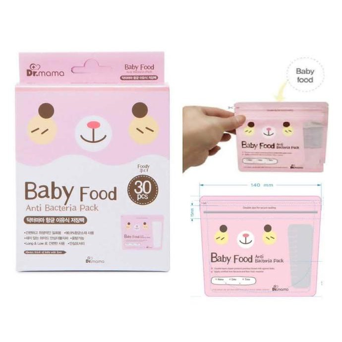 Jual Dr mama Baby Food Anti bacterial pack | Shopee Indonesia