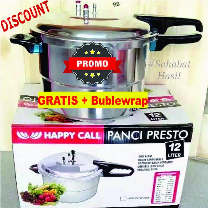 Jual Panci presto HC/HAPPY CALL Ukuran 12 liter | Shopee Indonesia