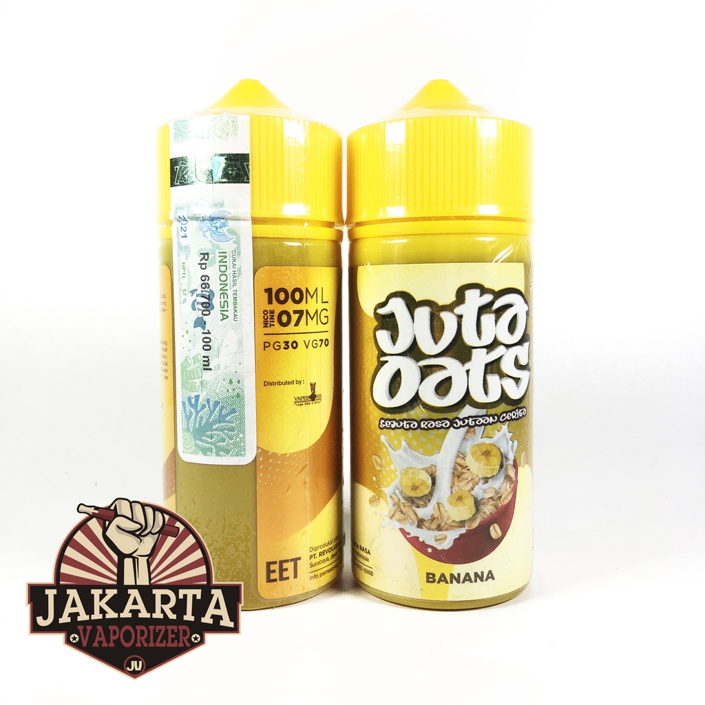 Jual JUTA OATS BANANA MILK 100ML 3MG 7MG BY RSR BREW LIQUID VAPOR ...