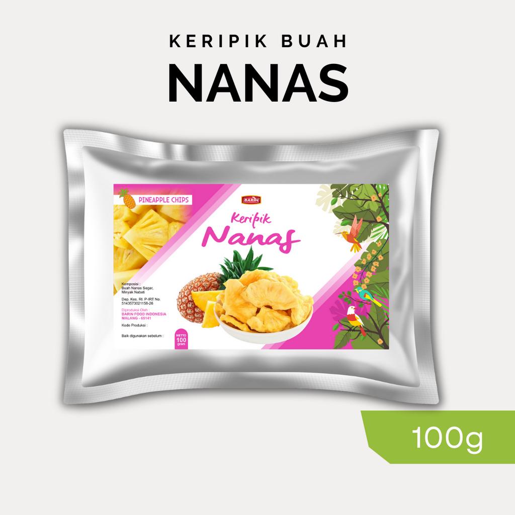 Jual Keripik Buah Nanas Khas Malang Kripik Nanas 100 dan 50 gr Barin | Shopee Indonesia