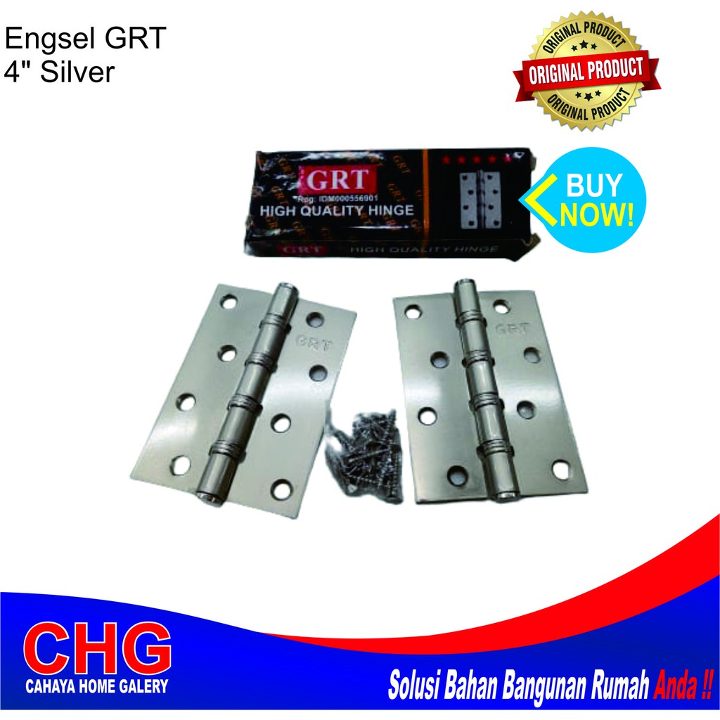Jual Engsel tebal stainless merek grt 4 inch silver | Shopee Indonesia