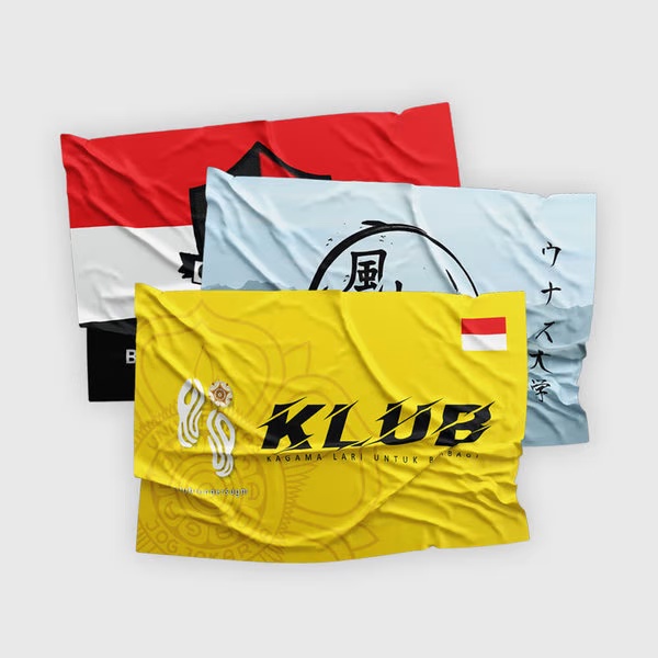 Jual CETAK BENDERA CUSTOM PRINTING DESAIN BEBAS PROSES CEPAT | Shopee ...