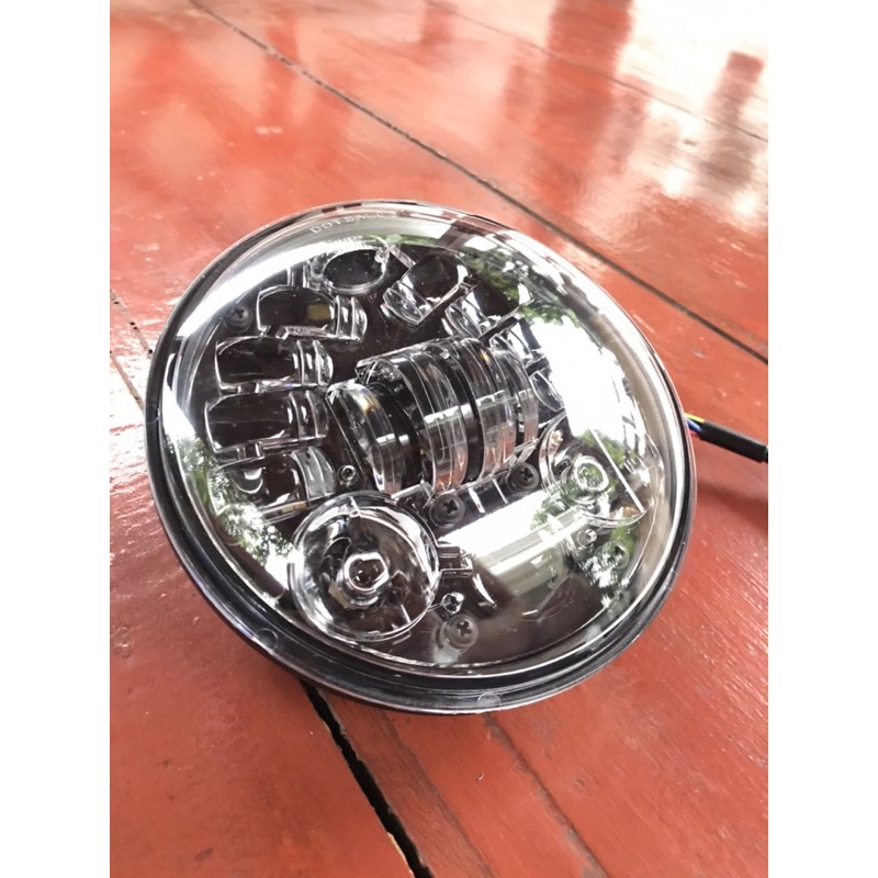 Jual Head lamp lampu daymaker vespa new px / npx Model cobra nyala ...