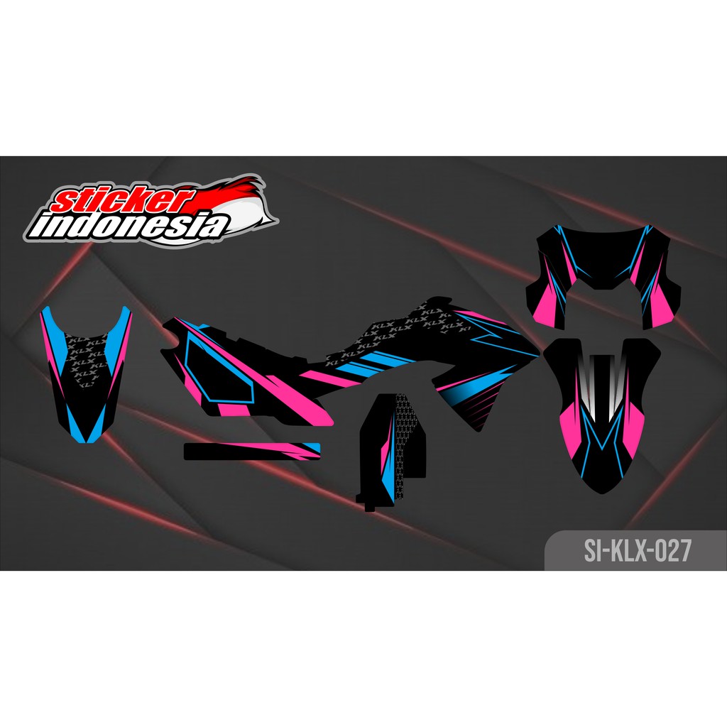 Jual STICKER DECAL KLX 150 BF SI-KLX-027 STRIPING FULL BODY | Shopee ...
