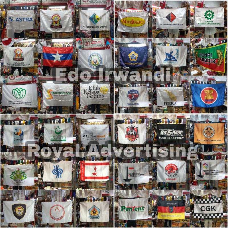 Jual Bendera Logo Costume Bendera Costume Ukuran 90 cm x 135 cm ...