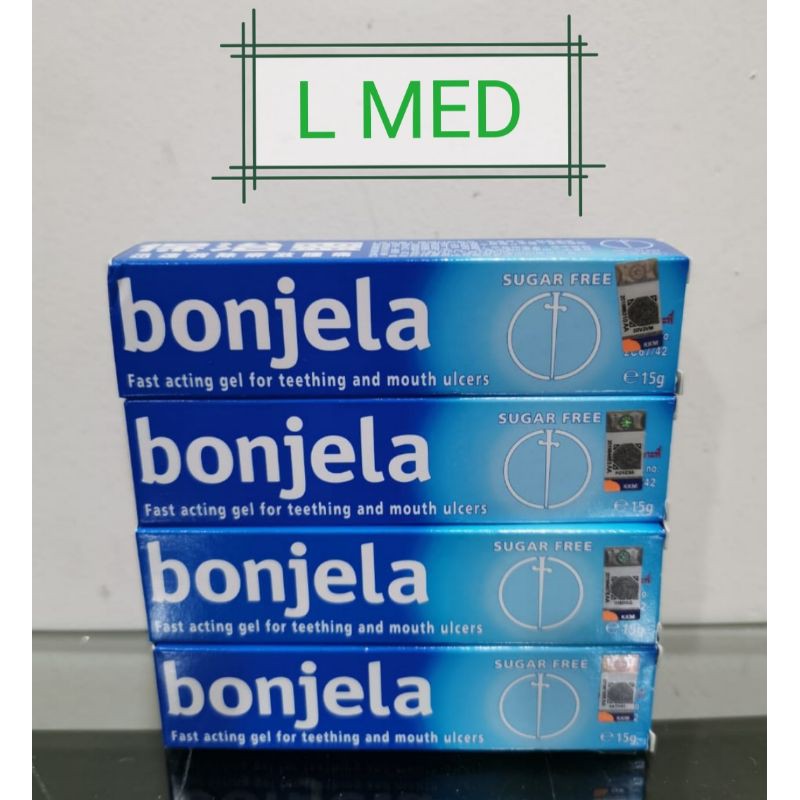 Jual OBAT SARIAWAN BONJELA GEL FOR TEETHING AND MOUTH ULCER 15gr ...