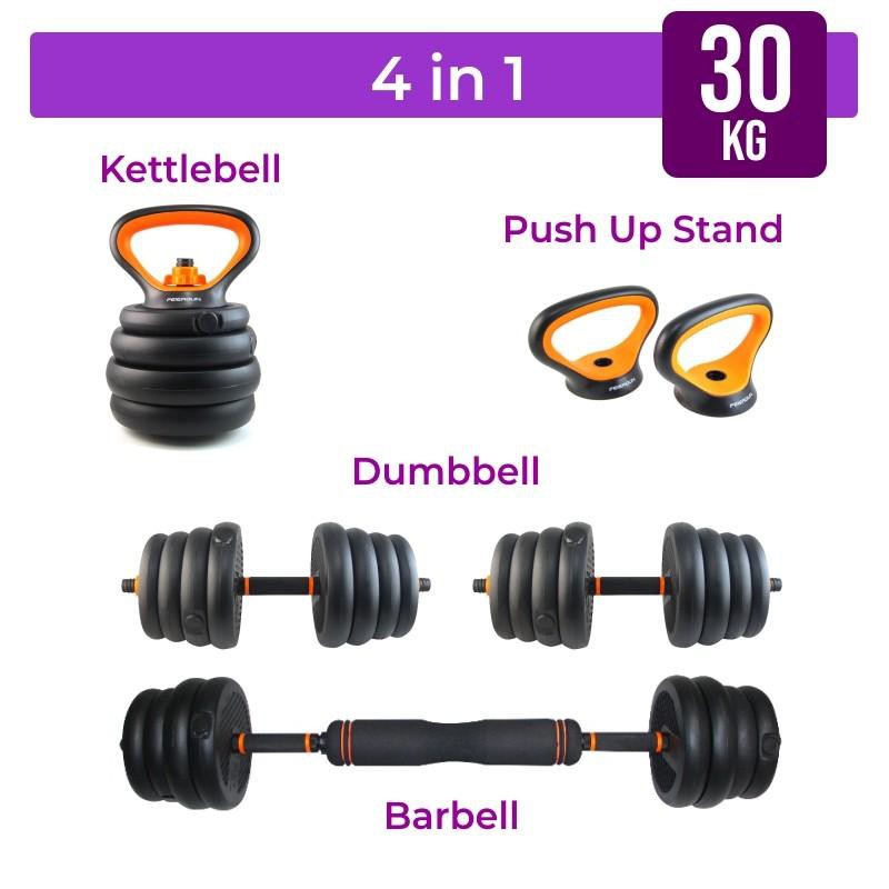 Jual DUMBBELL FED MULTI FUNGSI - 30Kg Multi Function Dumbbell Set ...