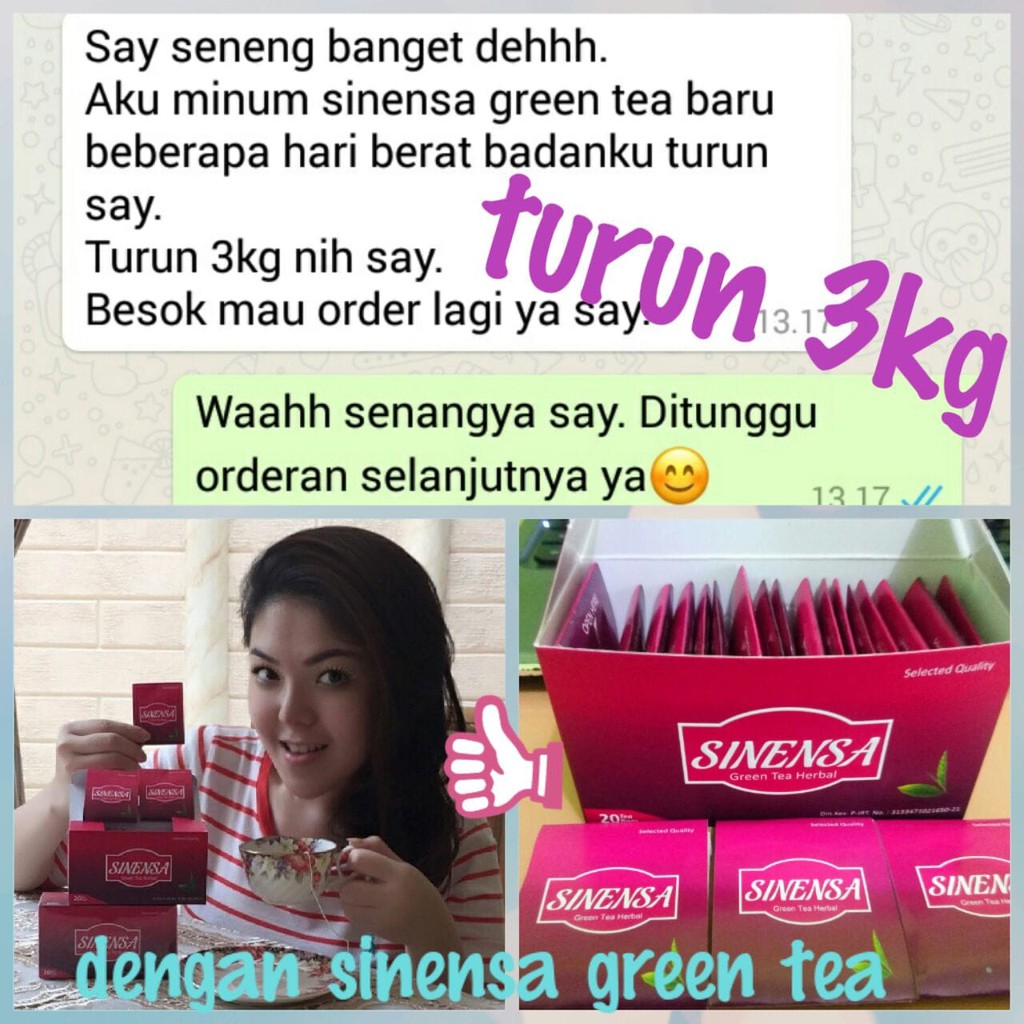 Jual Sinensa Green Tea Herbal | Shopee Indonesia