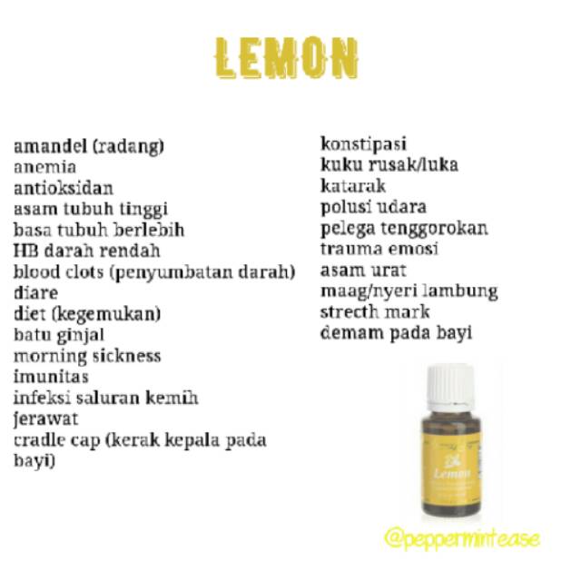 Jual Lemon Young Living Essential Oil | Shopee Indonesia