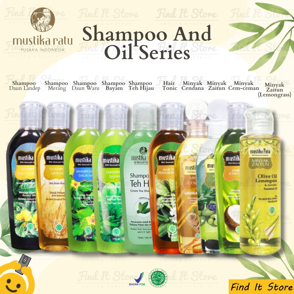 Jual Mustika Ratu Oil & Shampoo Series | Minyak Zaitun Hair Tonic ...
