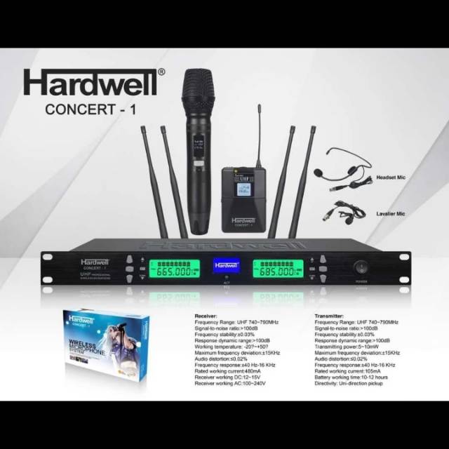 Jual Mic wireless | microphone wireless | wireless mic HARDWELL CONCERT ...