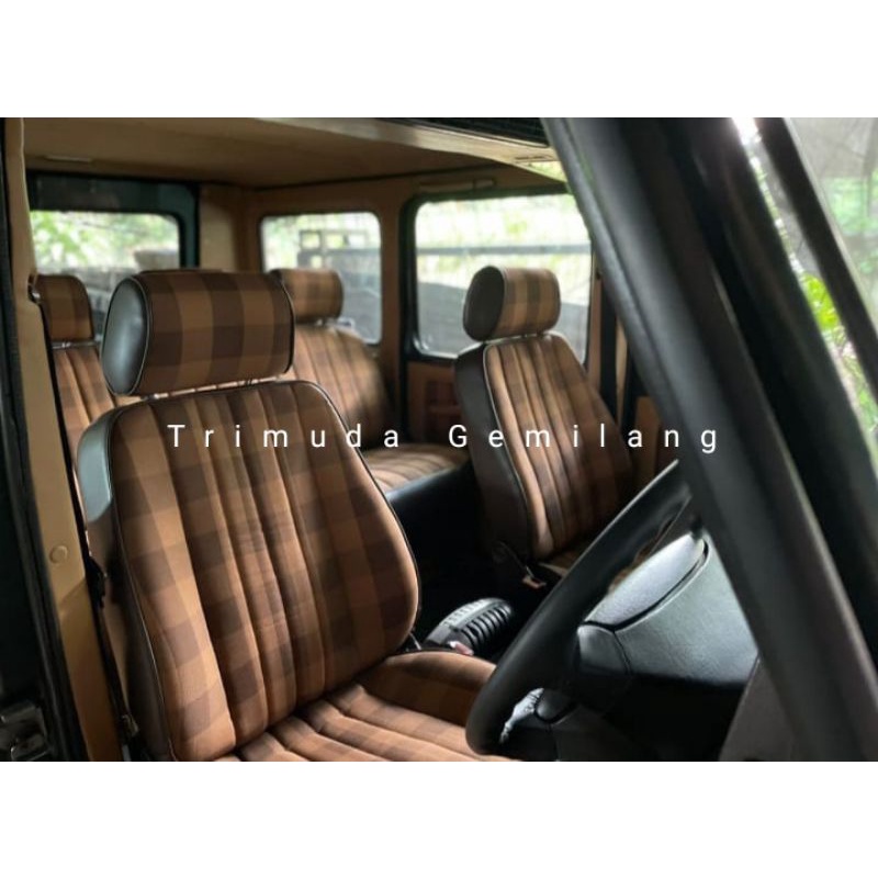 Jual Bahan Kain Jok Mobil Tartan Warna Coklat Cocok Untuk MBW, Mercy ...
