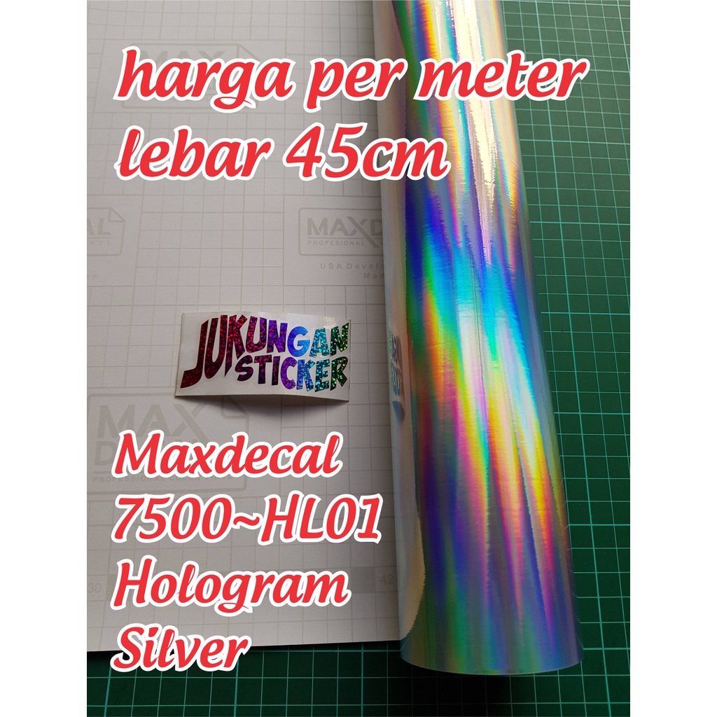 Jual Stiker Max Decal Pelangi - Sticker Maxdecal Hologram Silver - HL01 ...