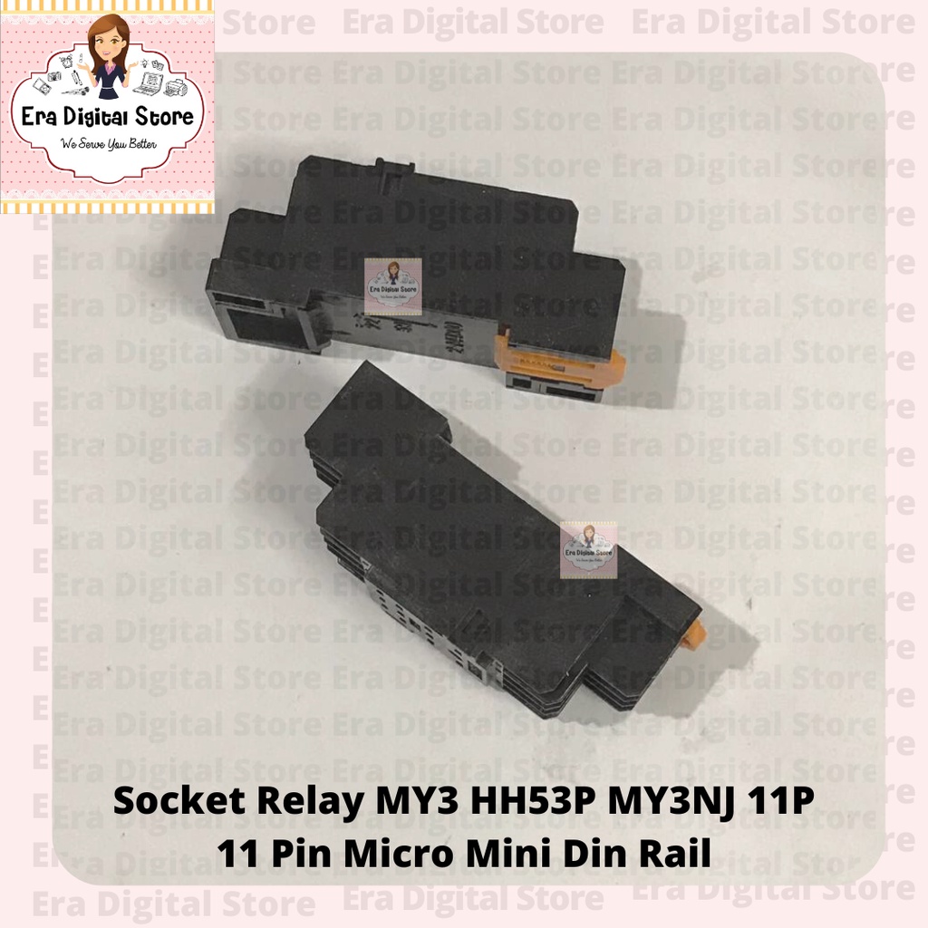 Jual Soket Socket Relay MY3 HH53P MY3NJ 11P 11 Pin Micro Mini Din Rail | Shopee Indonesia