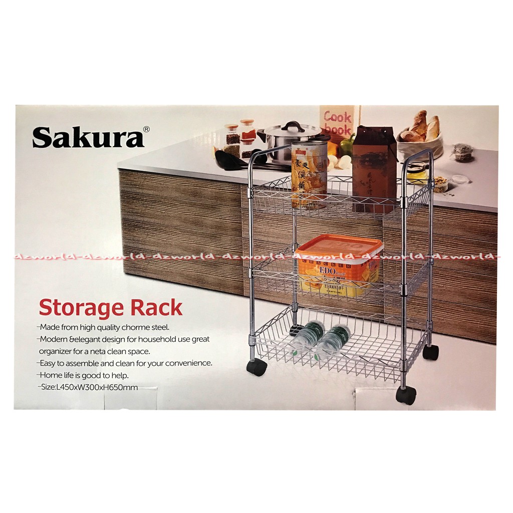 Jual Sakura Storage 3 Susun Rack Rak Piring Tempat Piring & Gelas Pake ...