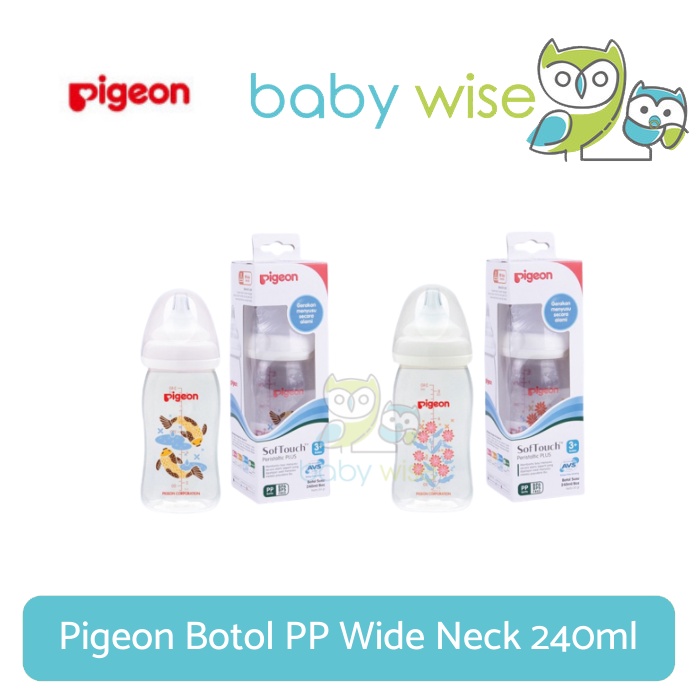 Jual Pigeon Botol PP Wide Neck 240ml | Shopee Indonesia