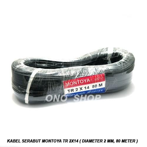 Jual Kabel Serabut Montoya TR 2x14 ( Diameter 2 mm, 80 Meter ) | Shopee ...