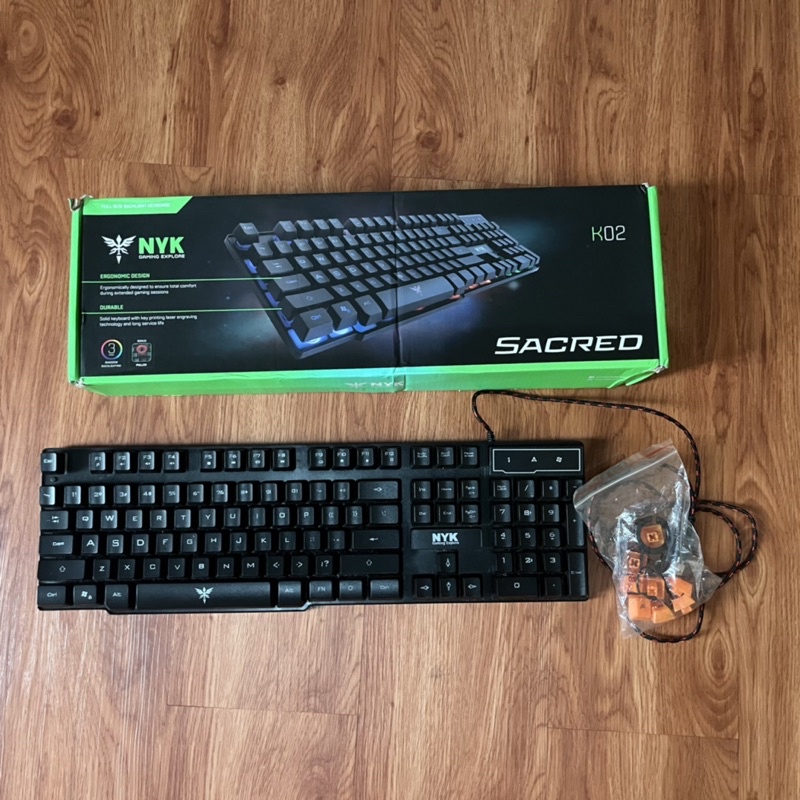 Jual KEYBOARD GAMING NYK K02 BACKLIGHT (SECOND MULUS) | Shopee Indonesia