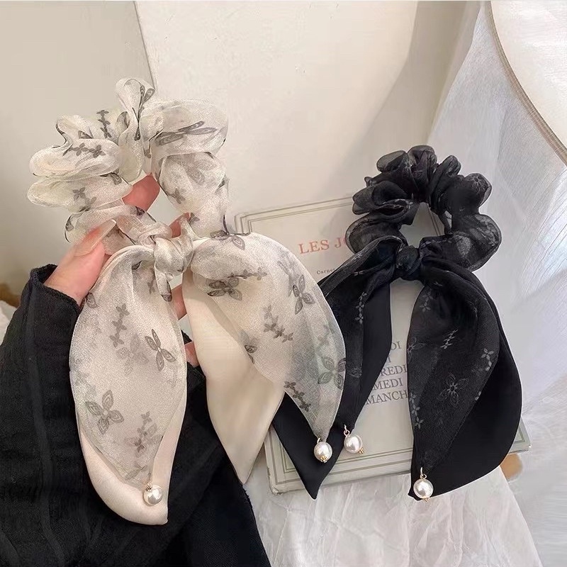 Jual Town Shell LOLA Premium Korean Ribbon Scrunchy / Scrunchie ...