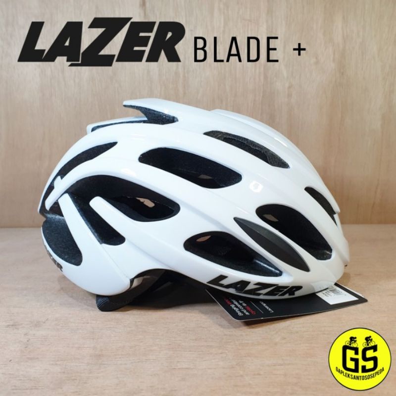 Jual Helm Sepeda Roadbike Lazer Blade Plus + AF White Large | Shopee ...