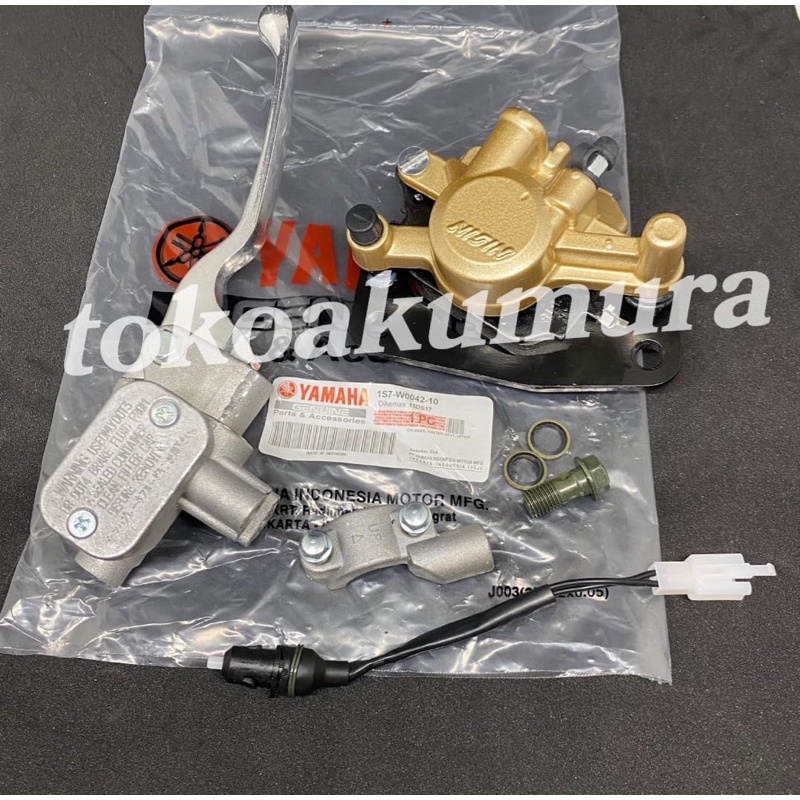 Jual Master rem Assy Depan plus Kaliper cakram Depan Yamaha Mio New/Mx/Mio soul karbu | Shopee ...