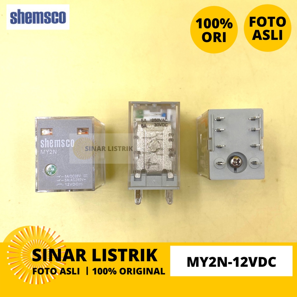 Jual Shemsco Relay MY2N-12VDC MY2N 12VDC sama Omron MY2N-GS-12 | Shopee ...