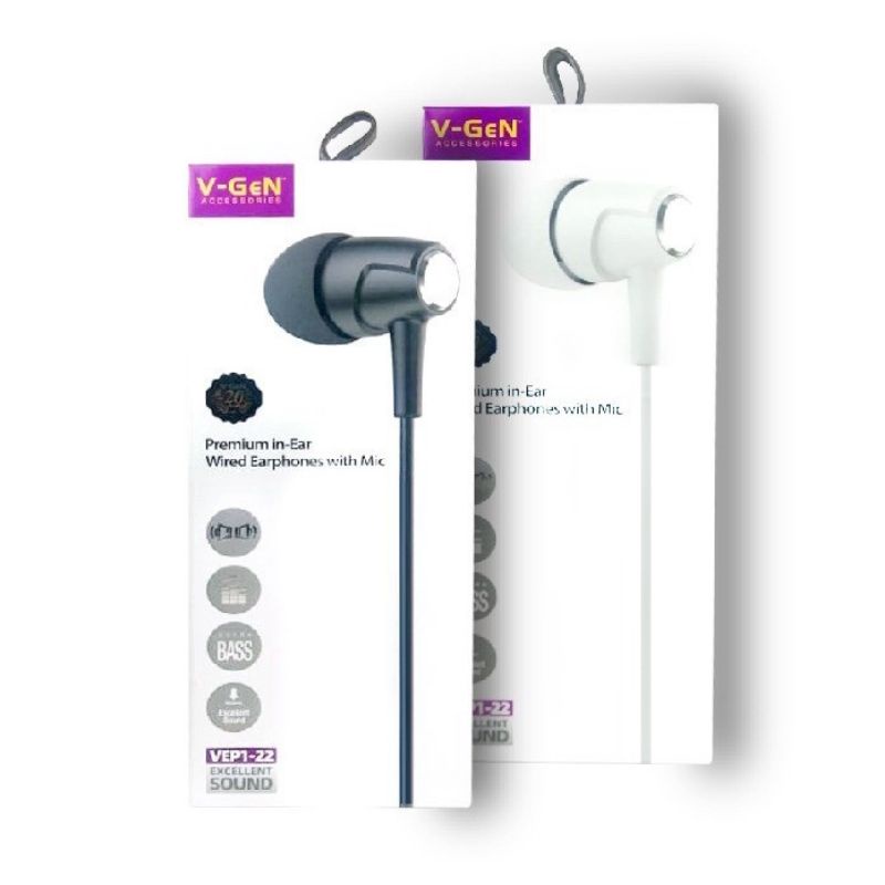 Jual Headset V-Gen VEP1-22 ExtraBass Hansfree Handset Handsfree VGen ...