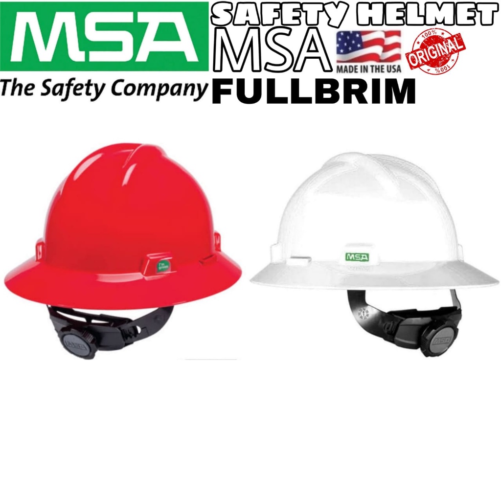 Jual Helm MSA Full Brim Original USA / MSA Full brim Inner Fastrack ...