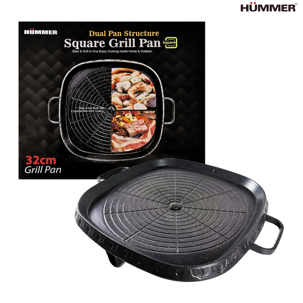 Jual Hummer Kitchen - Panci Panggang Persegi Korea BBQ Anti lengket ...