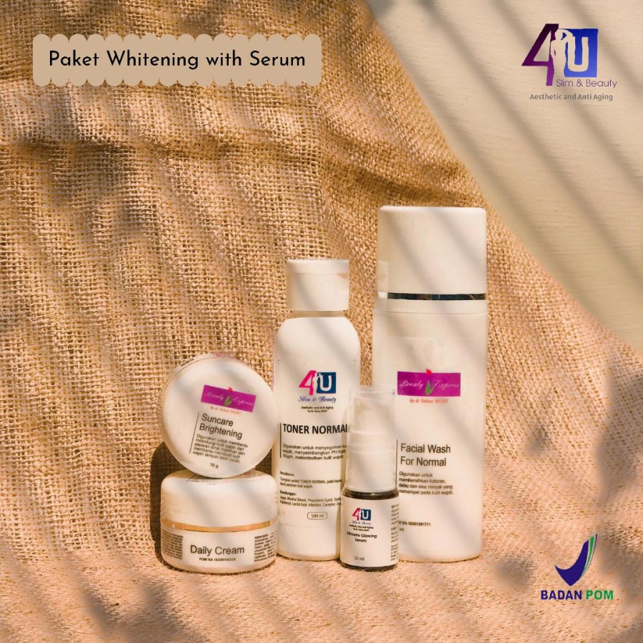 Jual Paket Whitening With Serum (Facial Wash Normal, Toner Normal ...