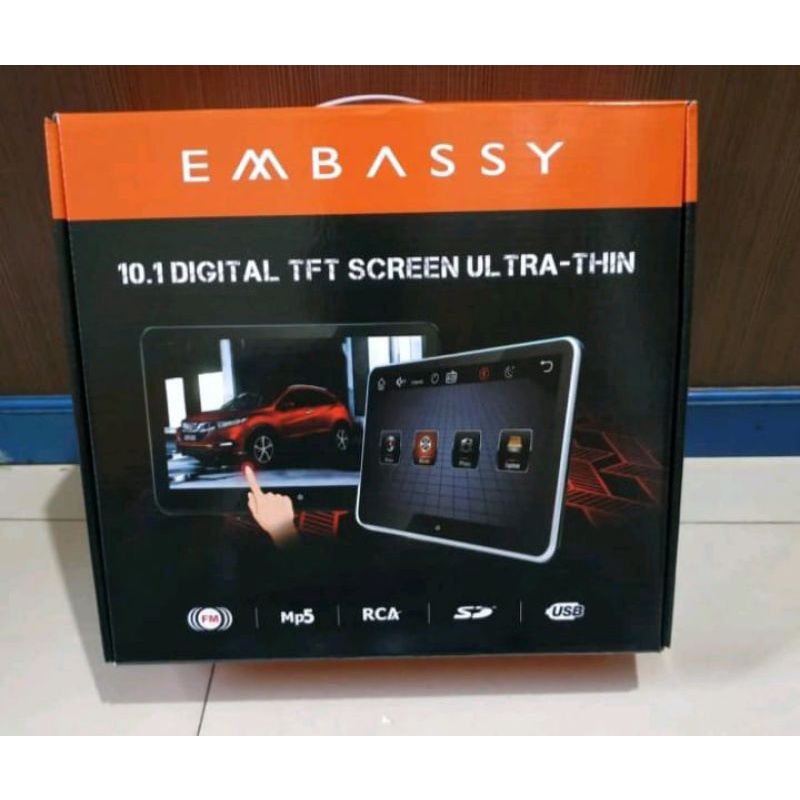 Jual Tv Headrest Mobil Ukuran 10.1 Inch Layar Sentuh Bluetooth USB SD ...