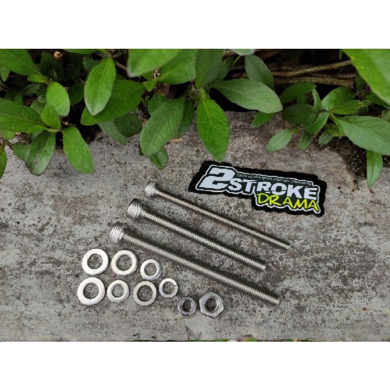 Jual baut L set stainless mur stainles baut engine monting mounting ...