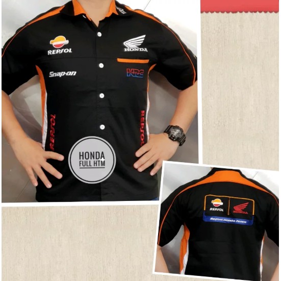 Jual Baju Seragam Otomotif Honda, Baju Komunitas Moto GP, Kemeja Bordir ...
