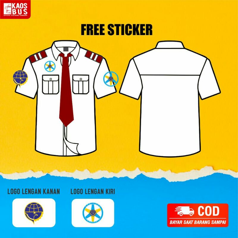 Jual Kemeja Baju Co Driver Bus Bis Mania Bismania Abdiyasa | Shopee ...