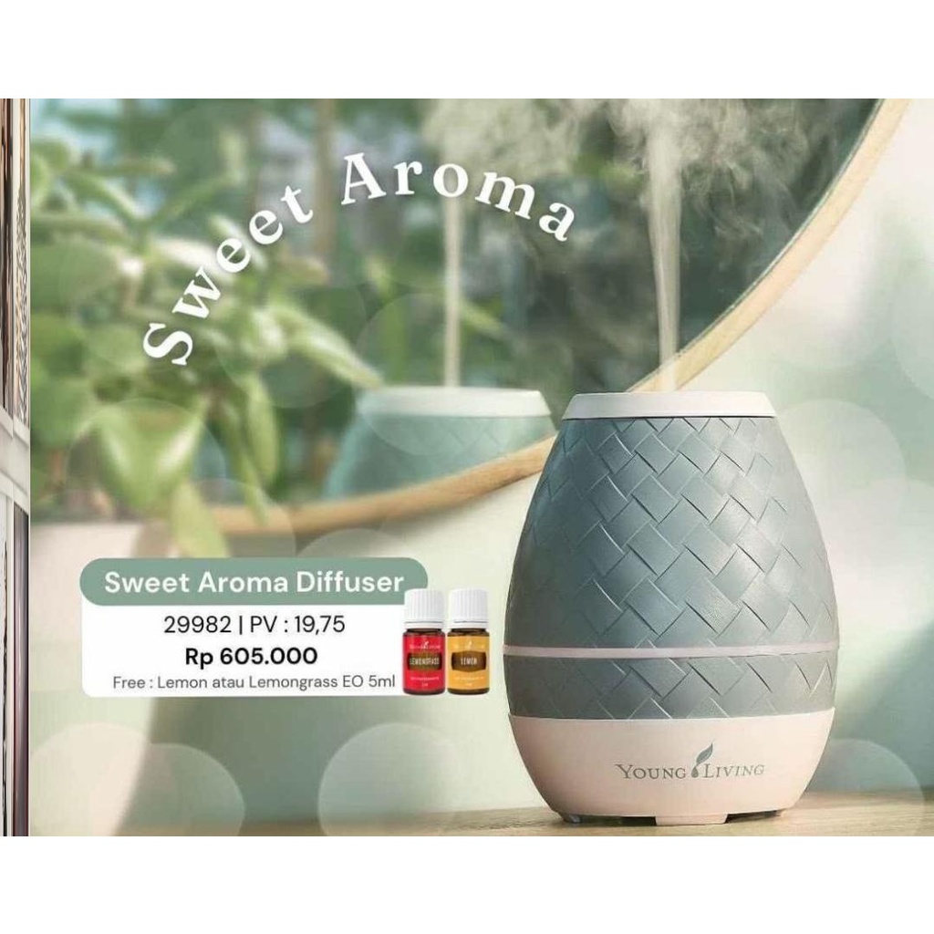 Jual YOUNG LIVING | SWEET AROMA DIFFUSER SET| FREE EO 5 ML RANDOM | Shopee Indonesia