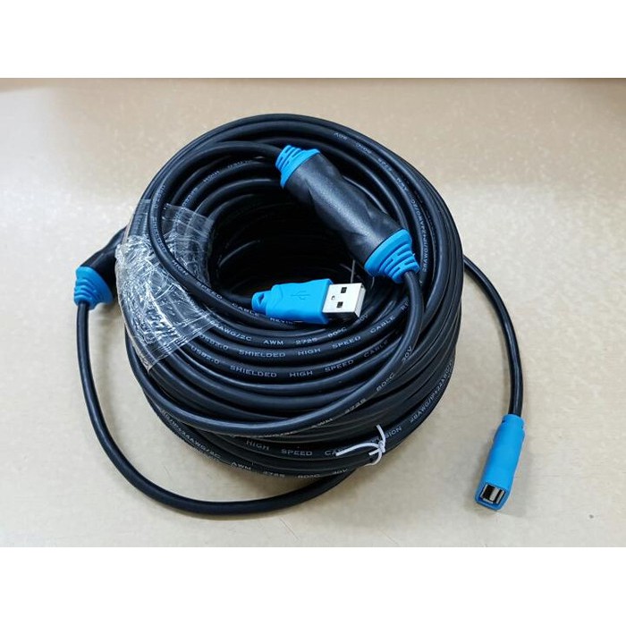 Jual NETLINE Kabel USB Extension 20m ACTIVE Perpanjangan USB 20 meter ...