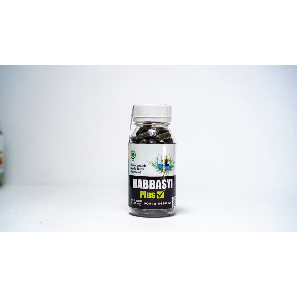 Jual Habbasyi Plus 3 in 1 Isi 100 Kapsul Suplemen Habbatussauda Pegagan ...