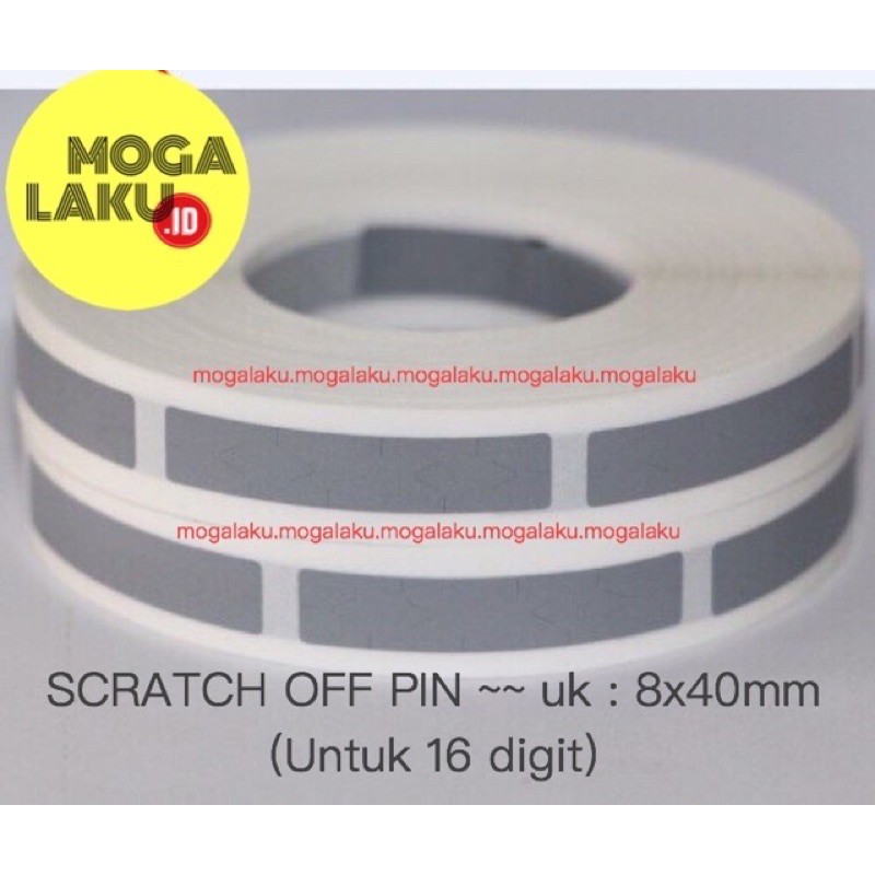 Jual sticker label gosok 8x40mm | Shopee Indonesia