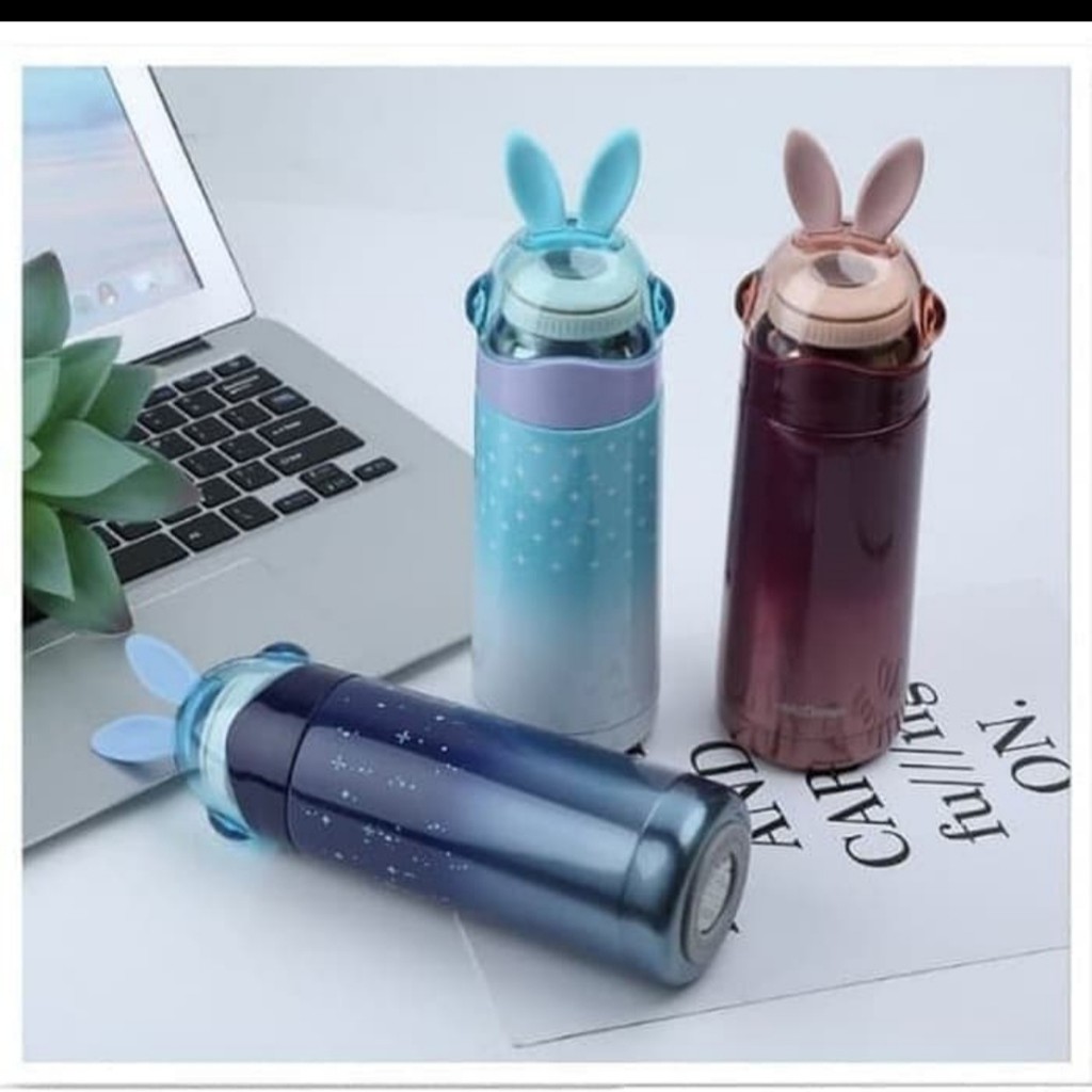 Jual Botol Termos Colorful Rabbit Vacuum Flask 350ml Botol Air Panas ...